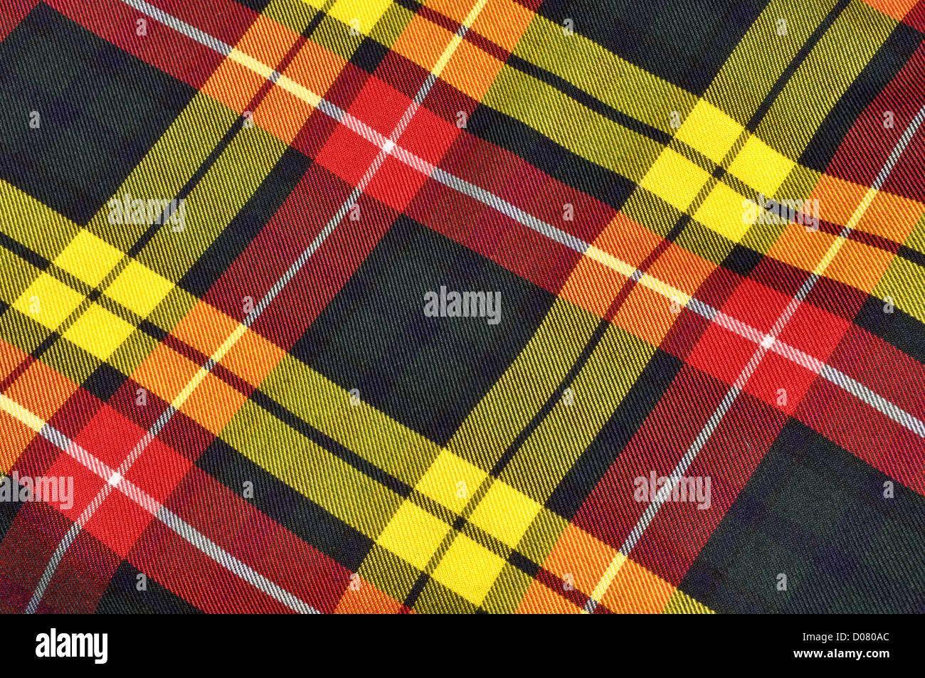 Plaid Scottish Kilt Background Stock Photo - Alamy