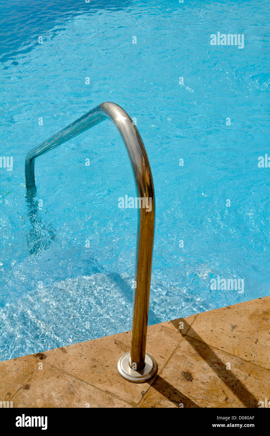 Step into the beautiful pool in the summer Stock Photo - Alamy