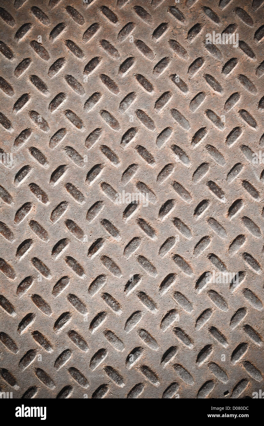 Rusty Diamond Plate that can be used for background Stock Photo - Alamy