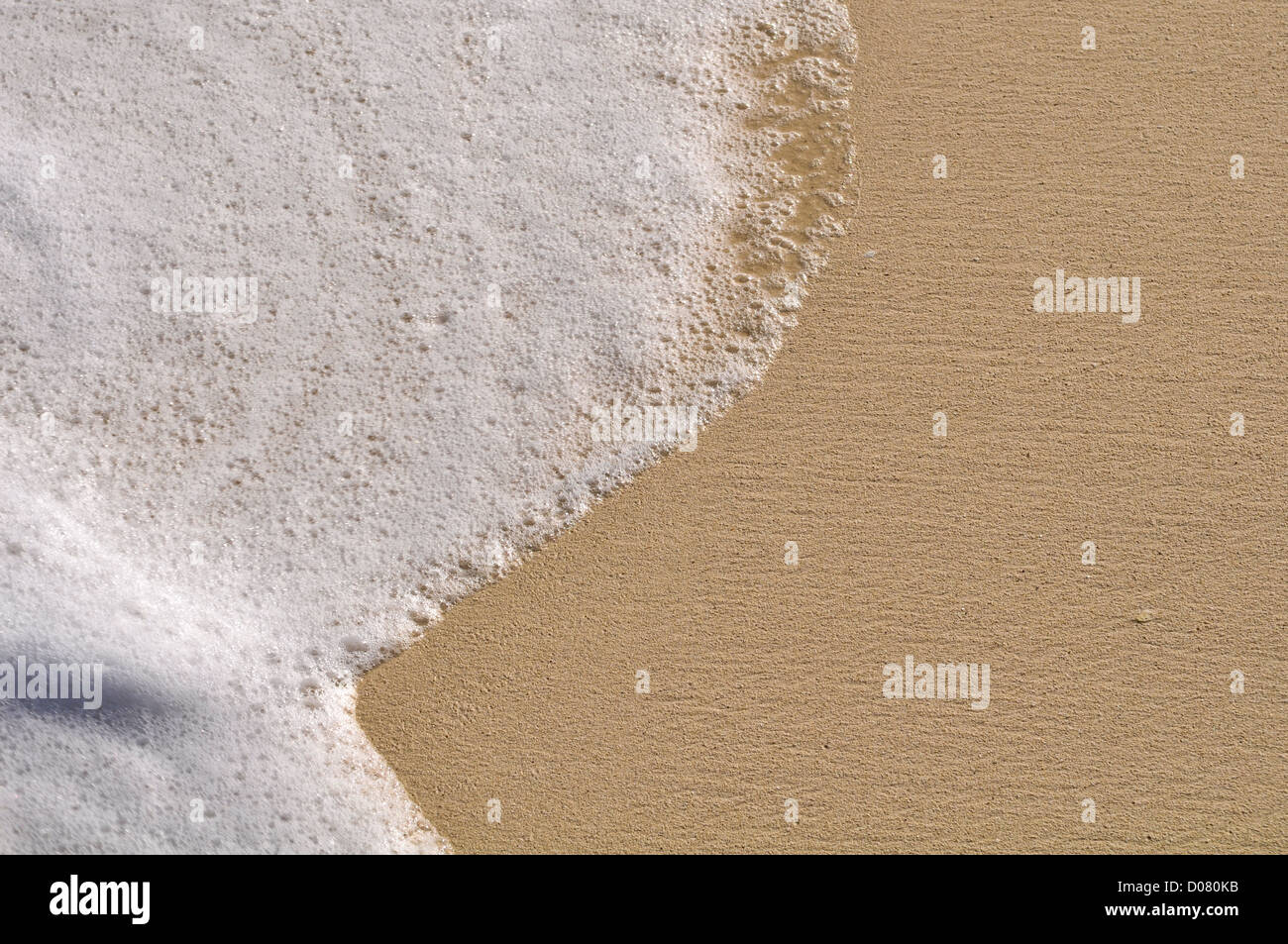 Beach Background with Sand and Foam from the Ocean Sea Stock Photo - Alamy