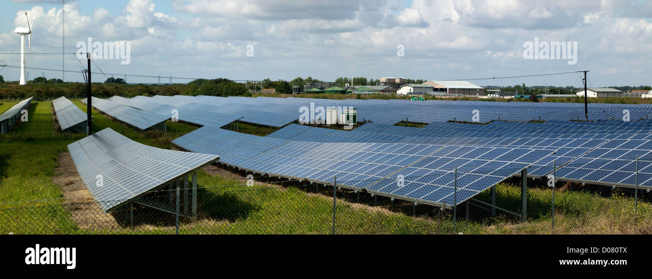 Panoramic view of the first large-scale solar park in the South East ...