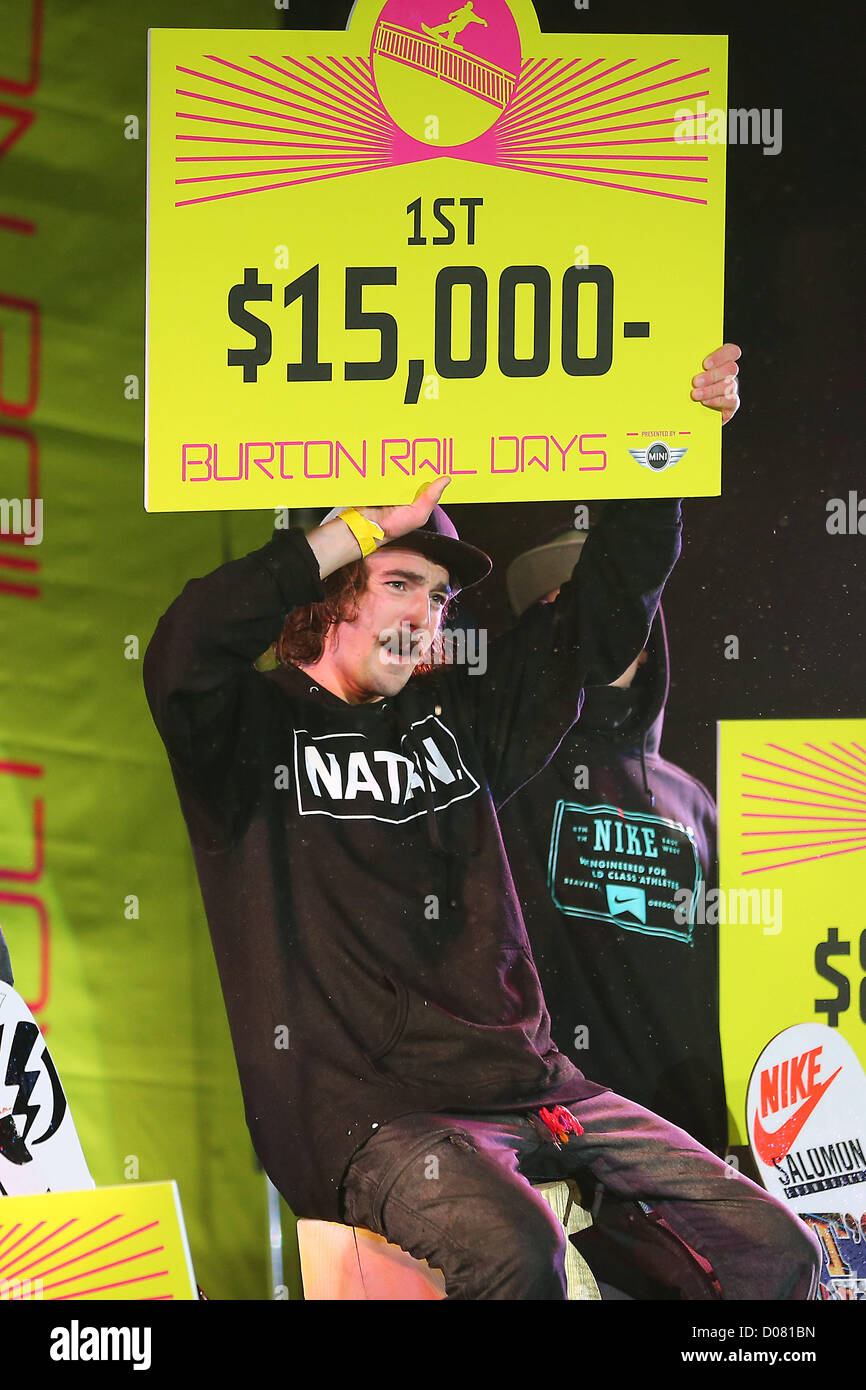Forest Bailey (USA), November 17, 2012 - Snowboard : BURTON Rail Days ...