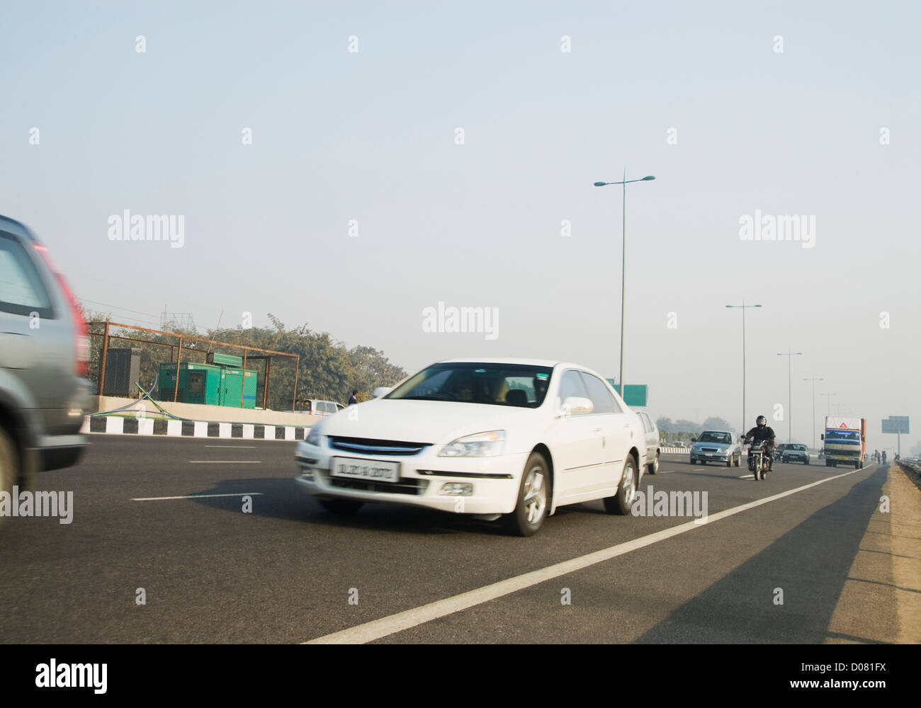 Car on the road, Gurgaon, Haryana, India Stock Photo - Alamy