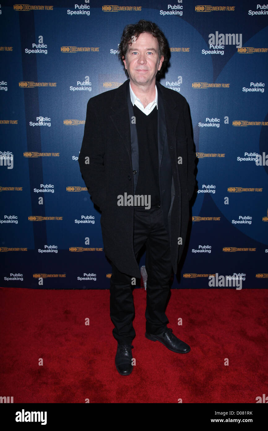 Timothy Hutton at a screening of 'Public Speaking' held at The Museum ...