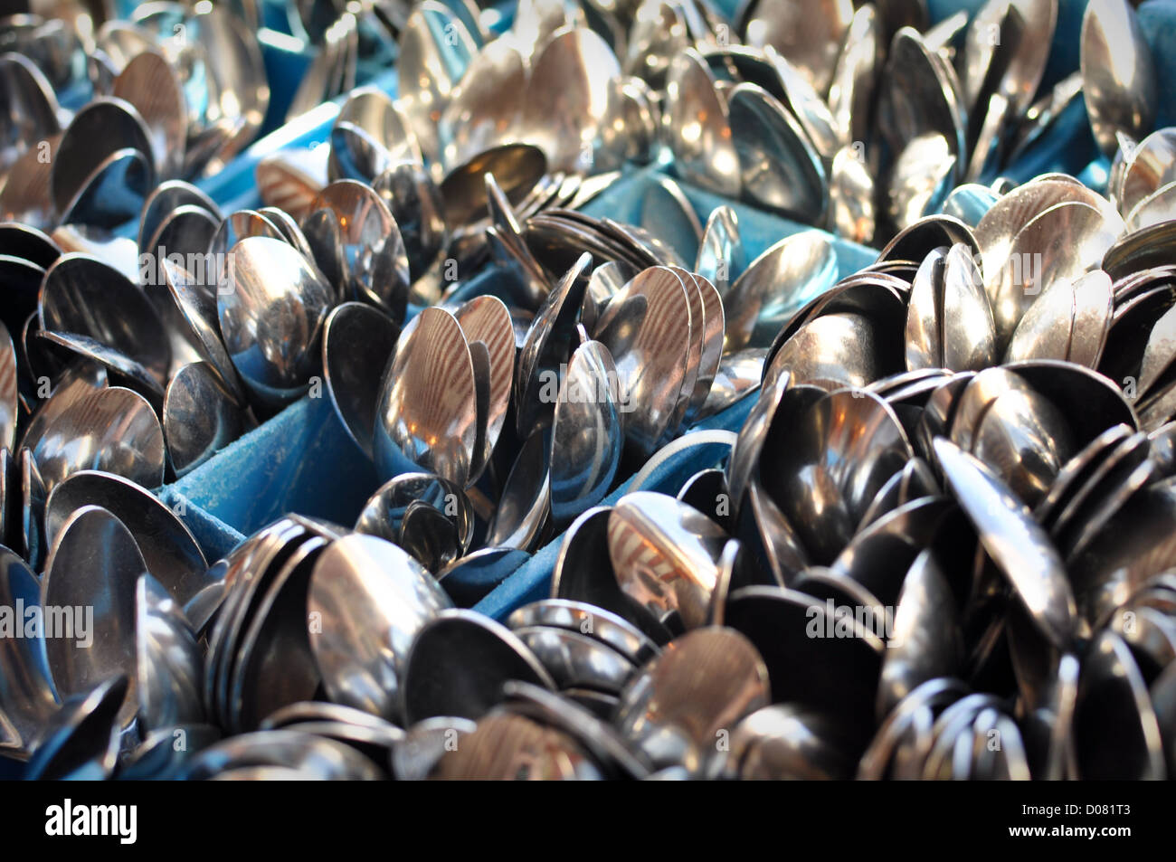 Several Spoons used in restaurant industry Stock Photo - Alamy