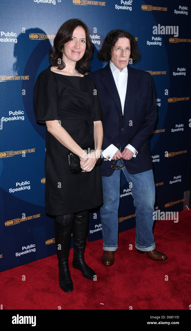 Margaret Bodde; Fran Lebowitz at a screening of 'Public Speaking' held ...