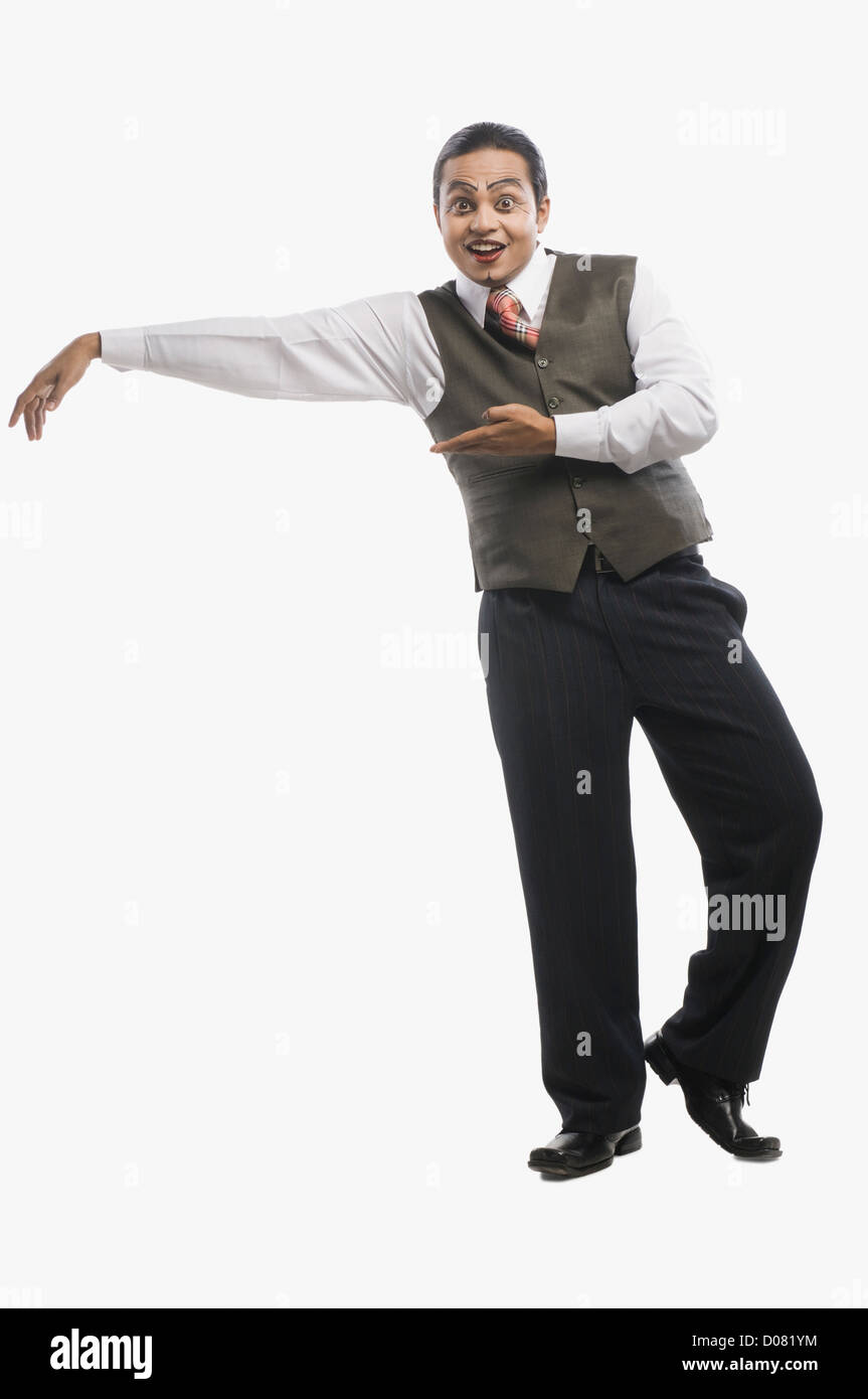 Indian mime artist hi-res stock photography and images - Alamy