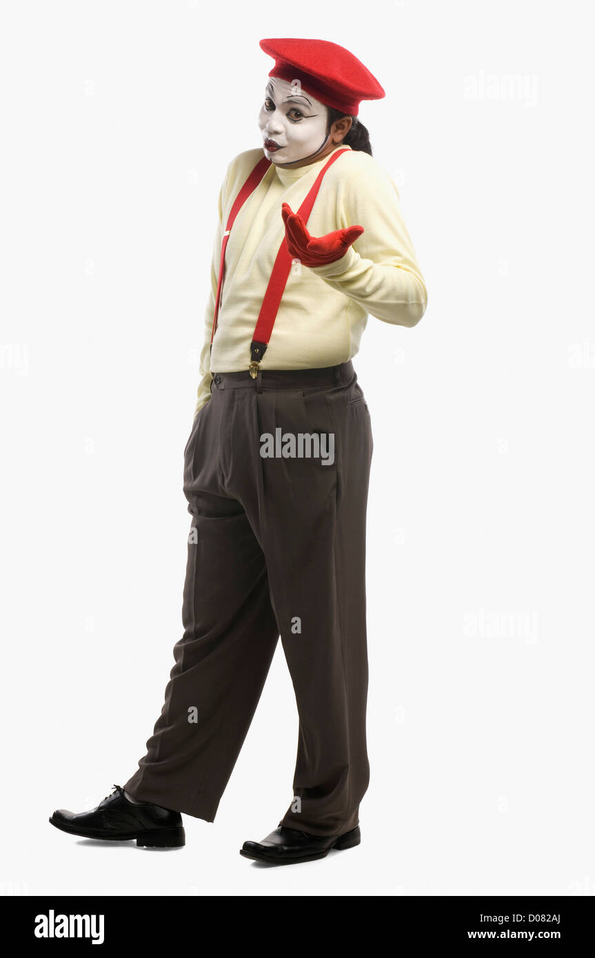 Indian mime artist hi-res stock photography and images - Alamy