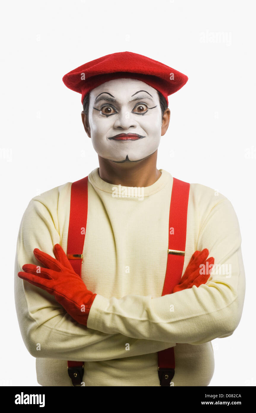 Portrait of a mime Stock Photo - Alamy