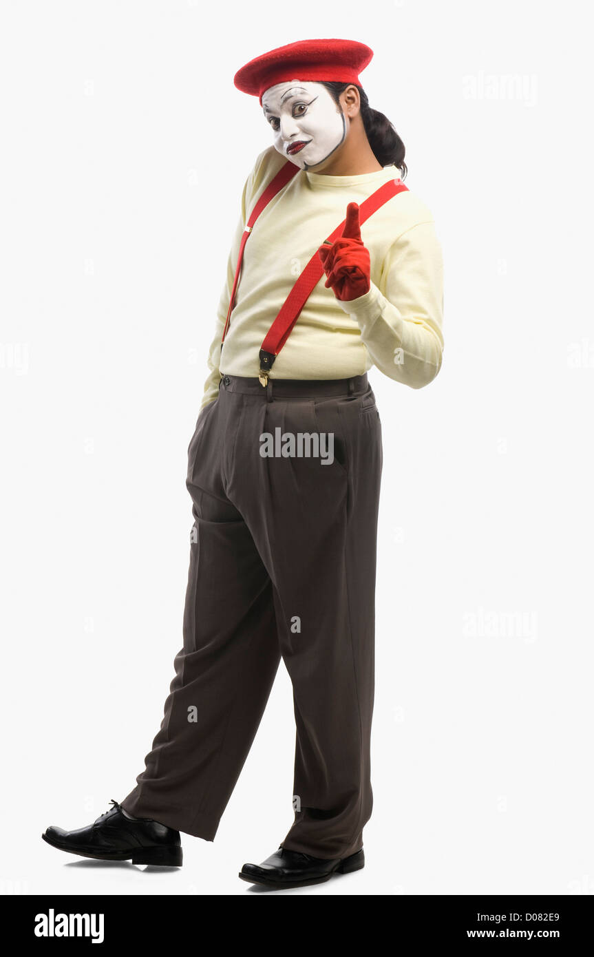 Indian mime artist hi-res stock photography and images - Alamy