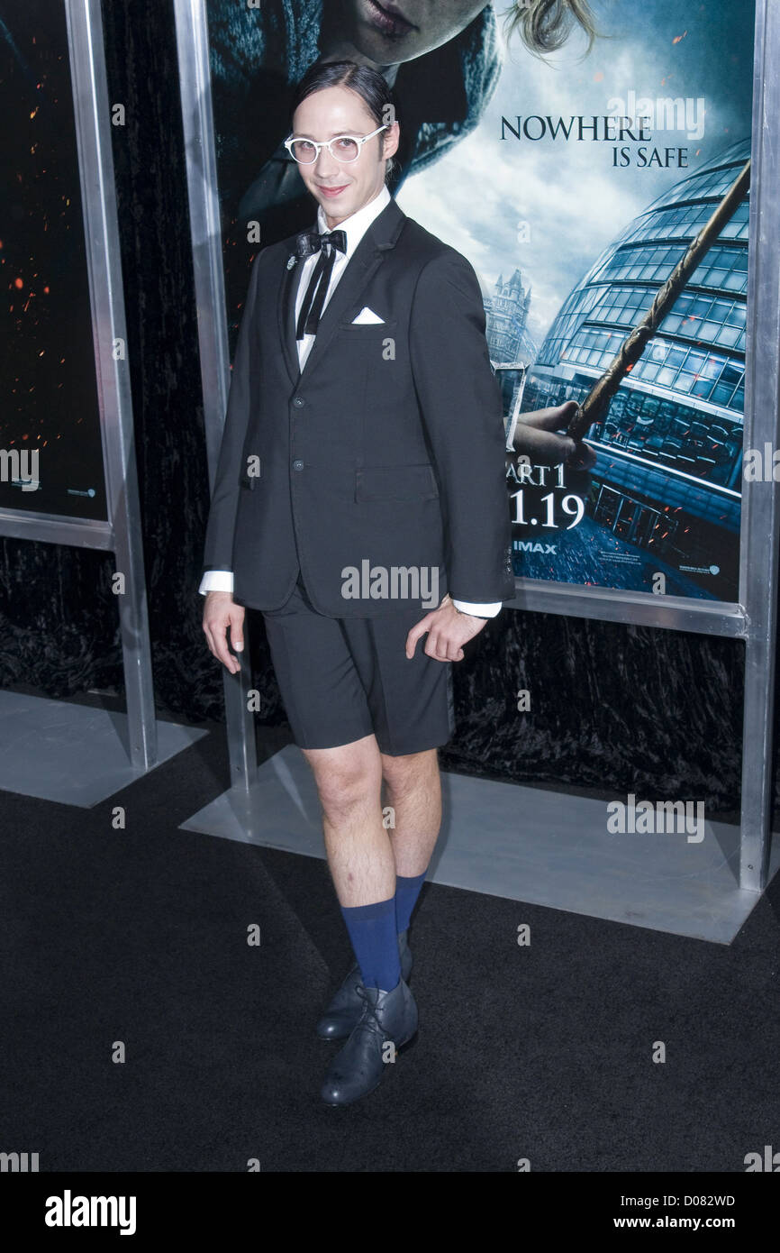 Johnny Weir The premiere of 'Harry Potter and the Deathly Hallows ...