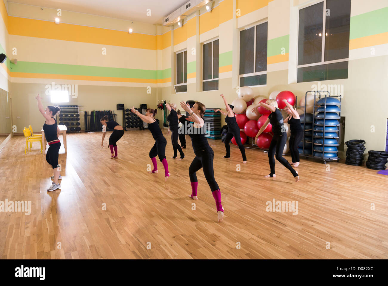 Dance competition at the local fitness club facility Stock Photo - Alamy