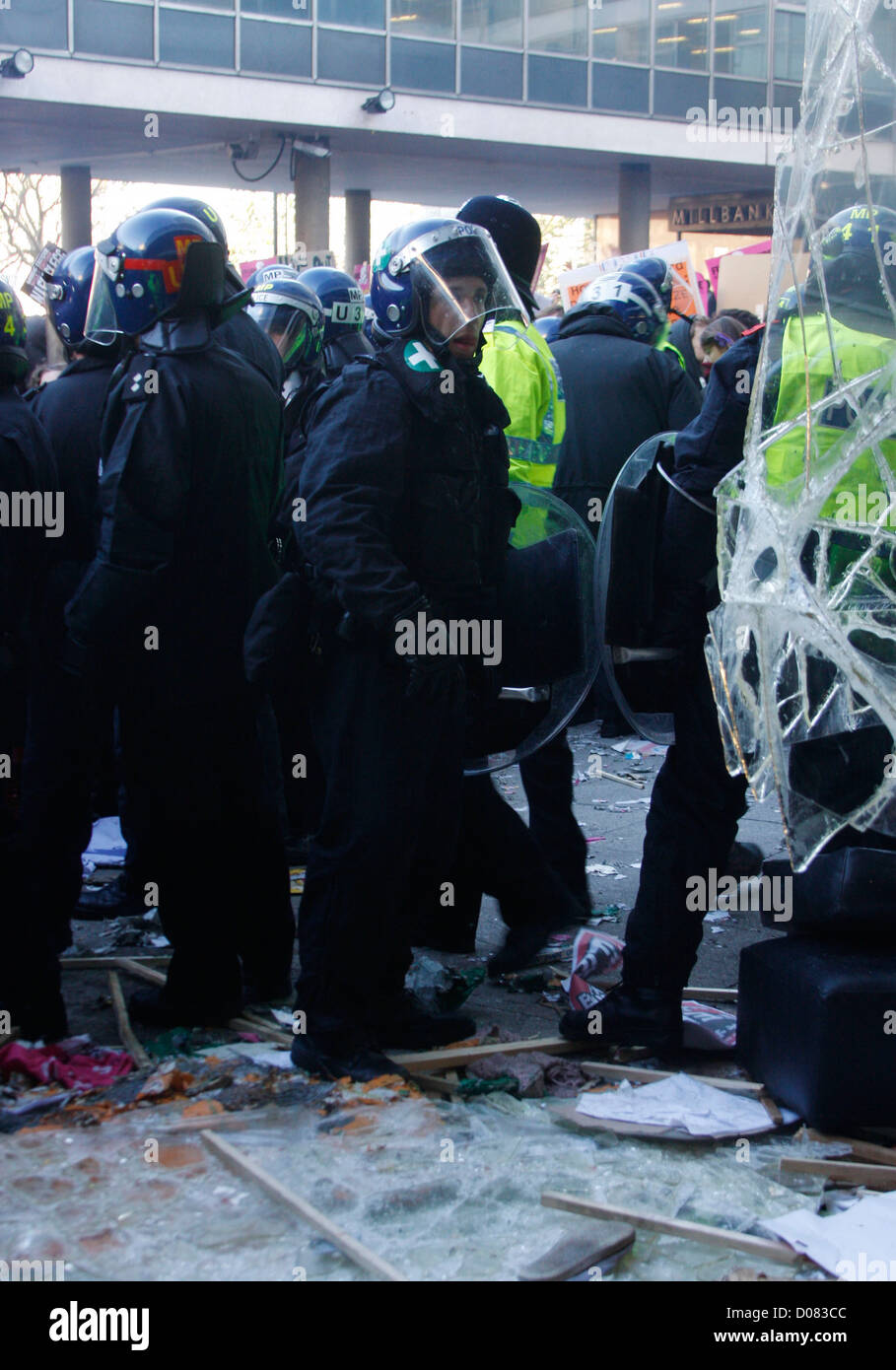 UK students on a march to demonstrate against the proposed rise in ...