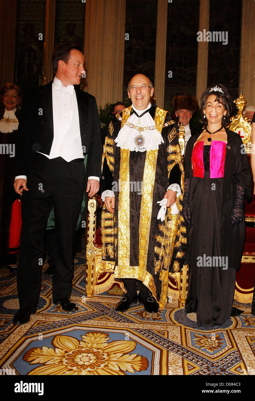 David Cameron, Michael Bear and Barbara Bear The New Lord Mayor Banquet ...
