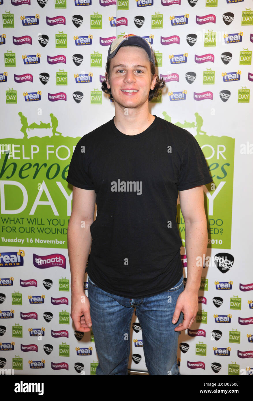 Jonathan Groff from Glee Help for Heroes Day at Smooth Radio. London ...
