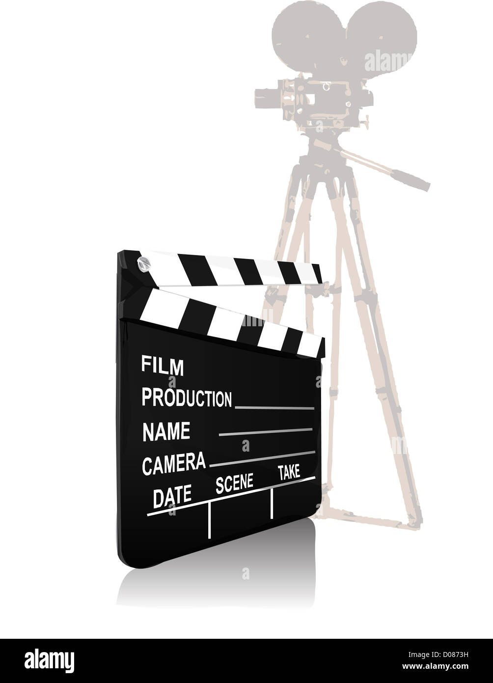 Movie camera clip art Cut Out Stock Images & Pictures - Alamy