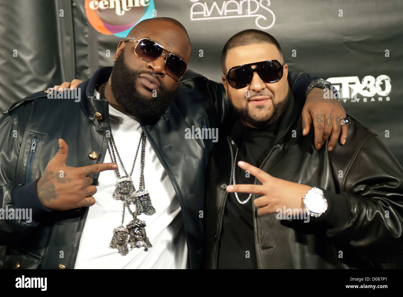 Rick Ross, DJ Khaled Soul Train Awards held at the Cobb Energy ...