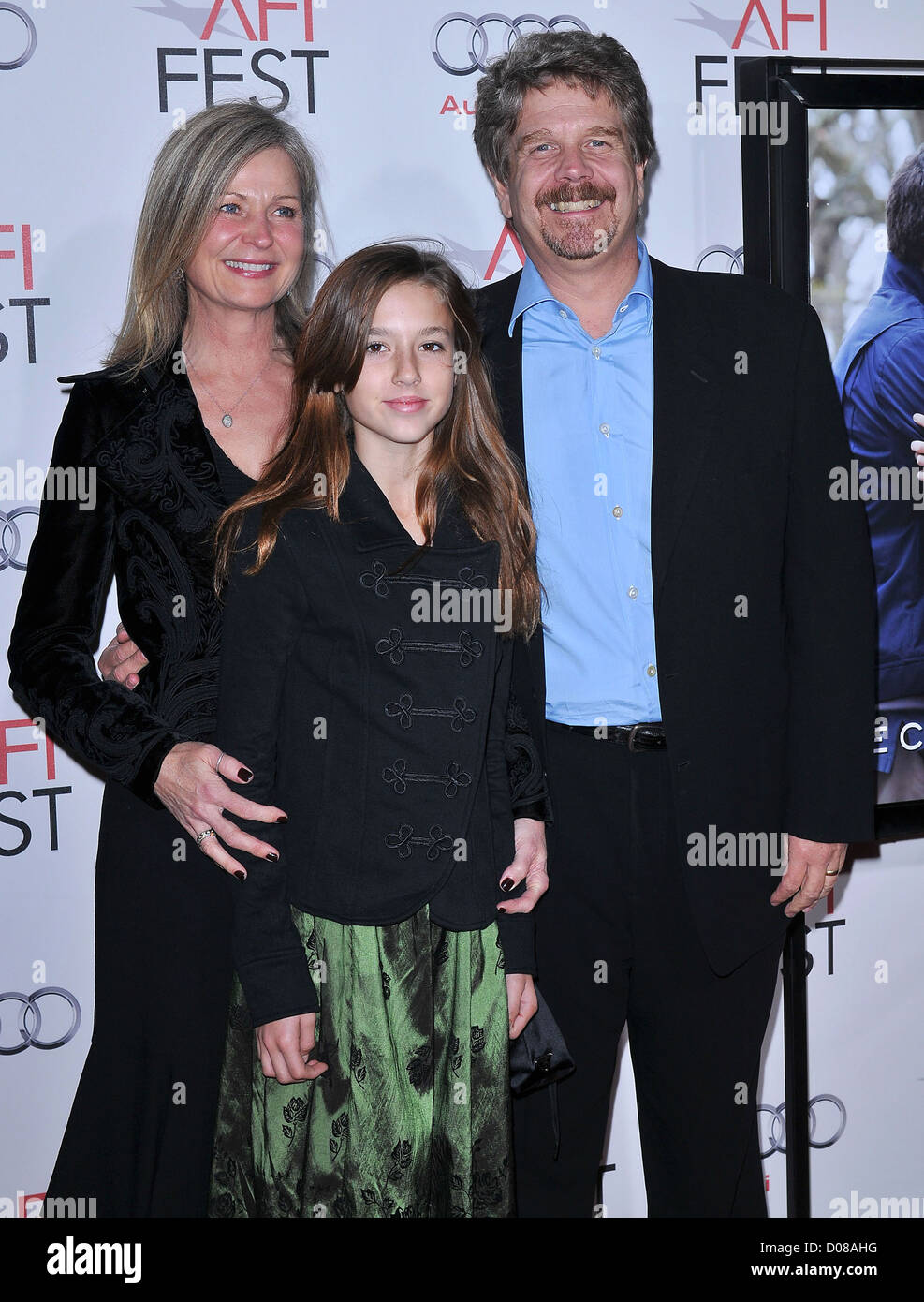 John Wells with his wife Marilyn Wells and daughter Madison Wells AFI ...
