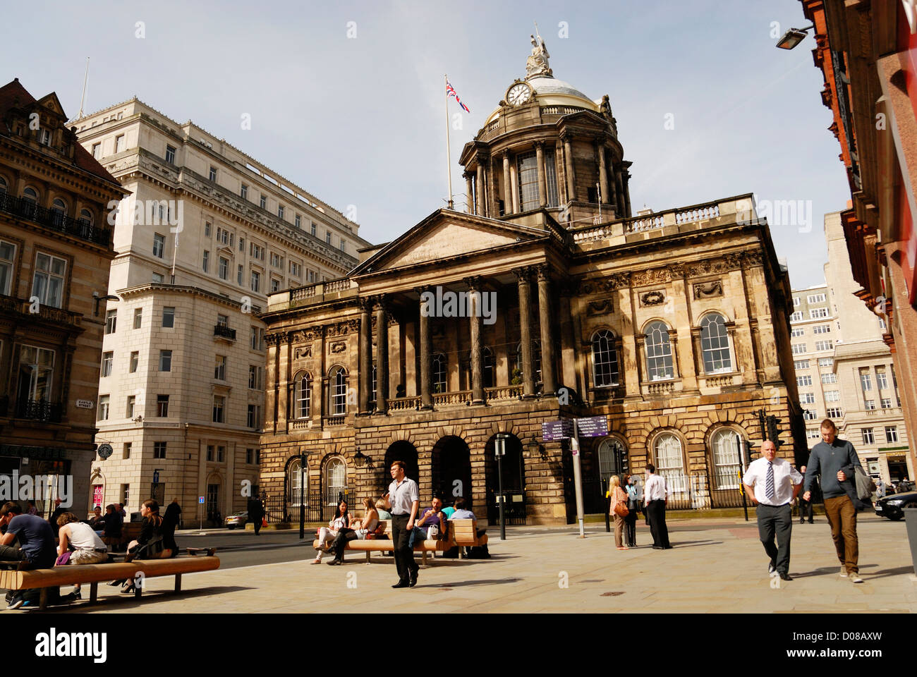 Liverpool Town Hall situated at the junction of Dale & Castle Streets ...