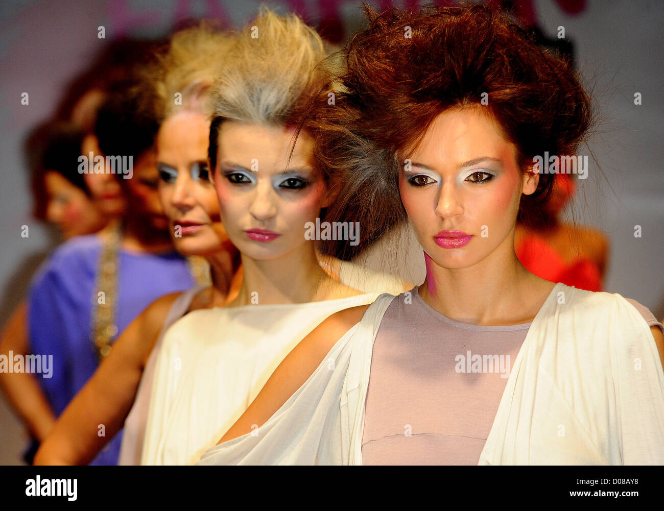Models on catwalk atmosphere. Brush With Fashion catwalk show at the ...