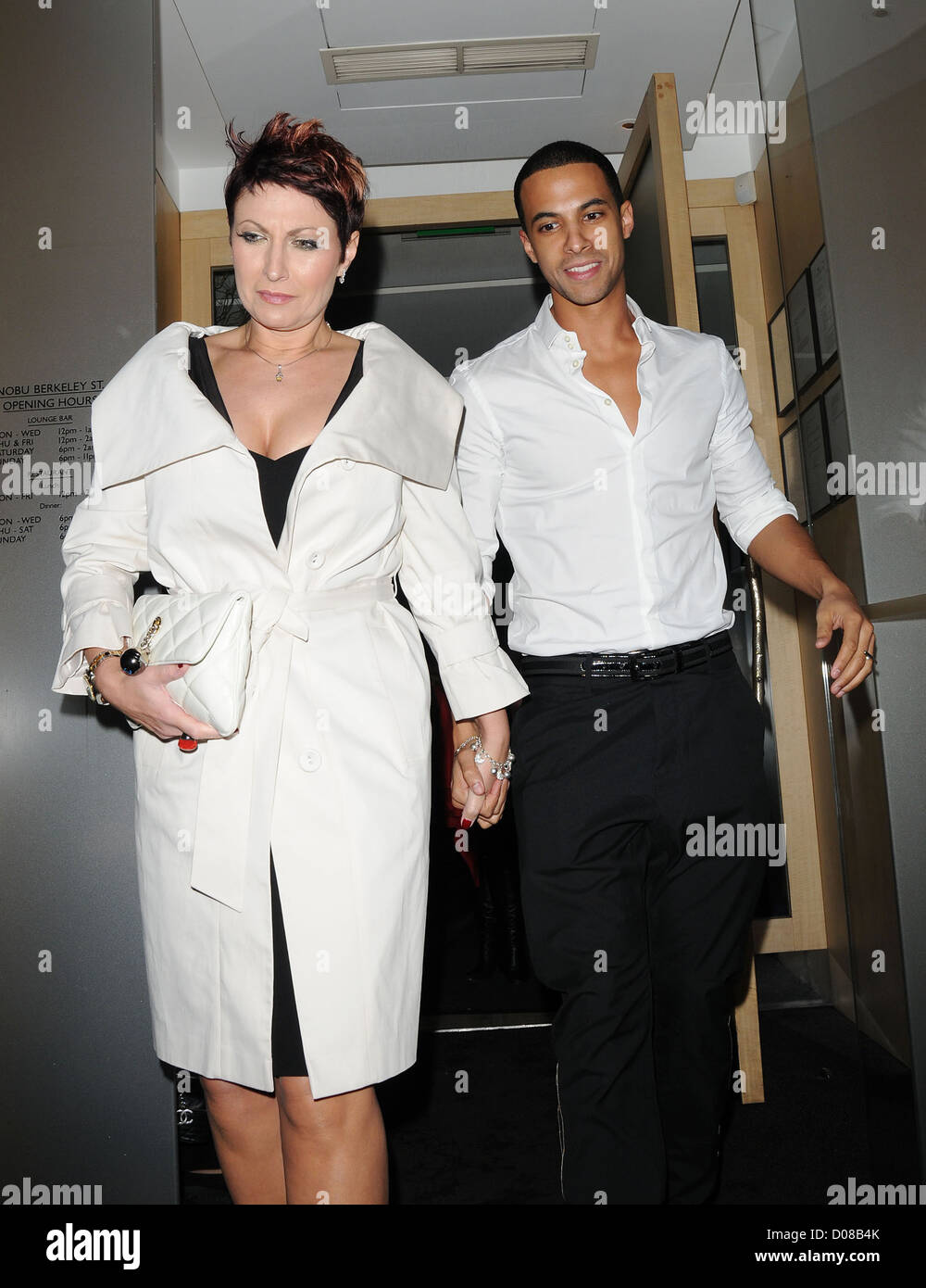 Marvin Humes with his mother Sharon, at Nobu restaurant London, England ...