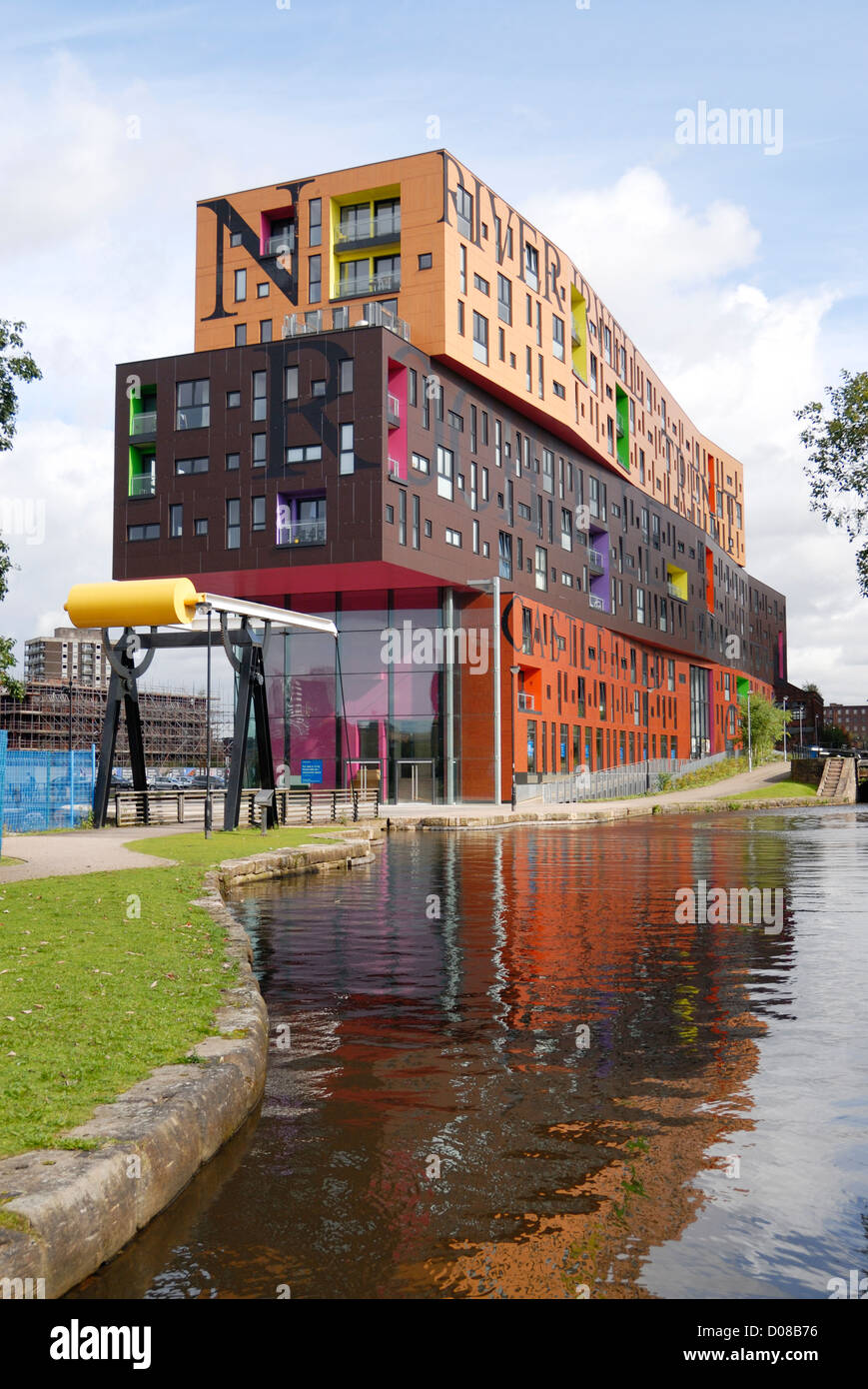 Chips building, modern architecture in the Islington area of Manchester ...