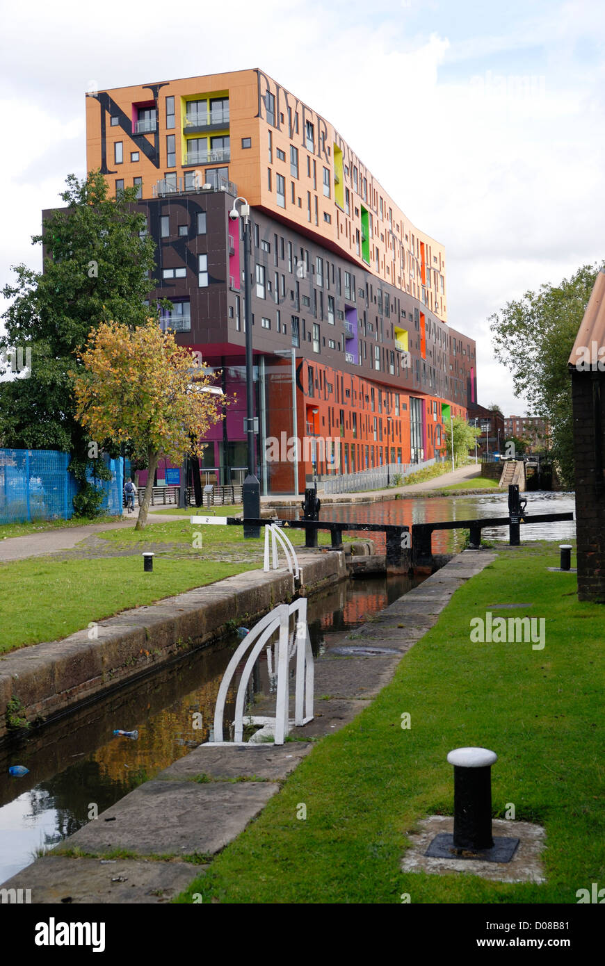 Chips building, modern architecture in the Islington area of Manchester ...