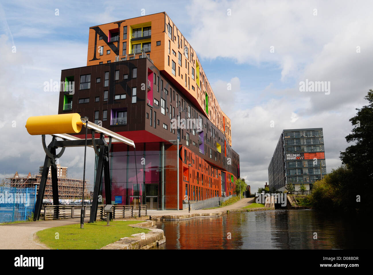 Chips building, modern architecture in the Islington area of Manchester ...