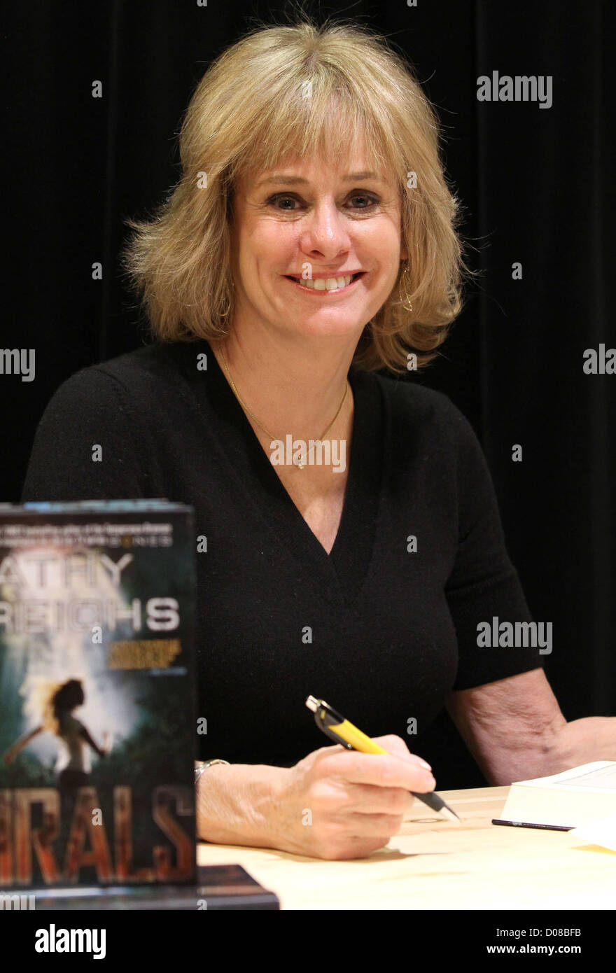 Kathy Reichs signs her first young adult fiction book 'Virals' at ...