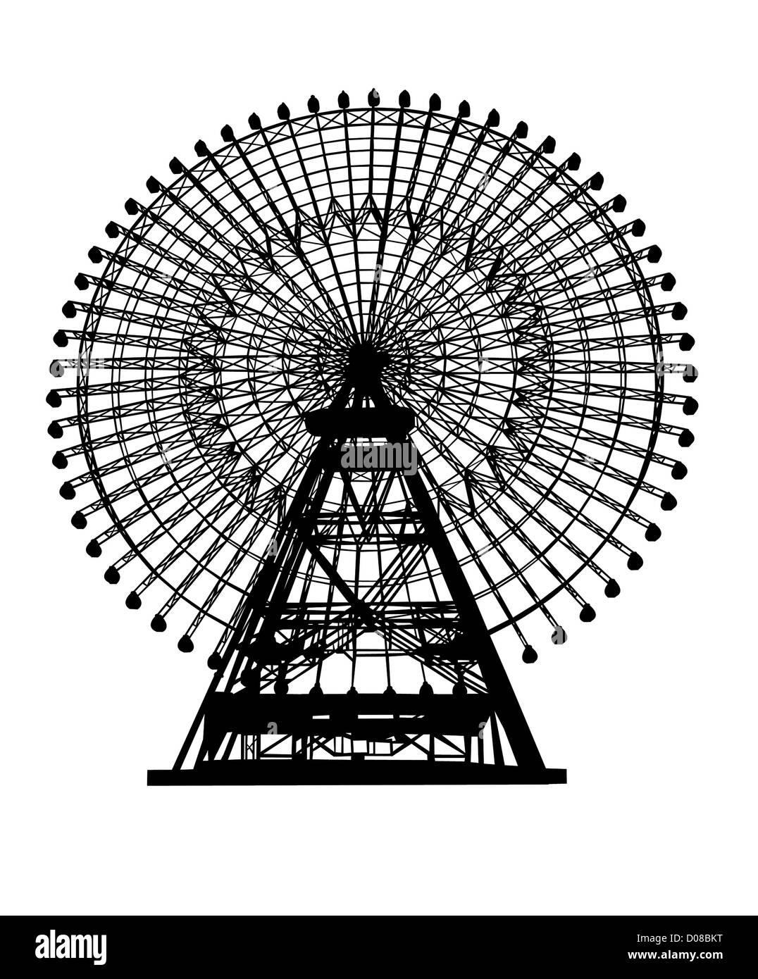 ferris wheel isolated on white Stock Photo - Alamy