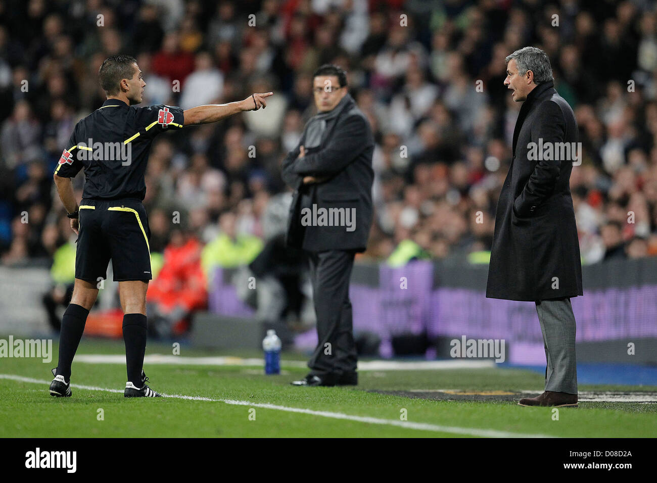 Real Madrid's Jose Mourino red card Spanish King's Cup match. Real ...