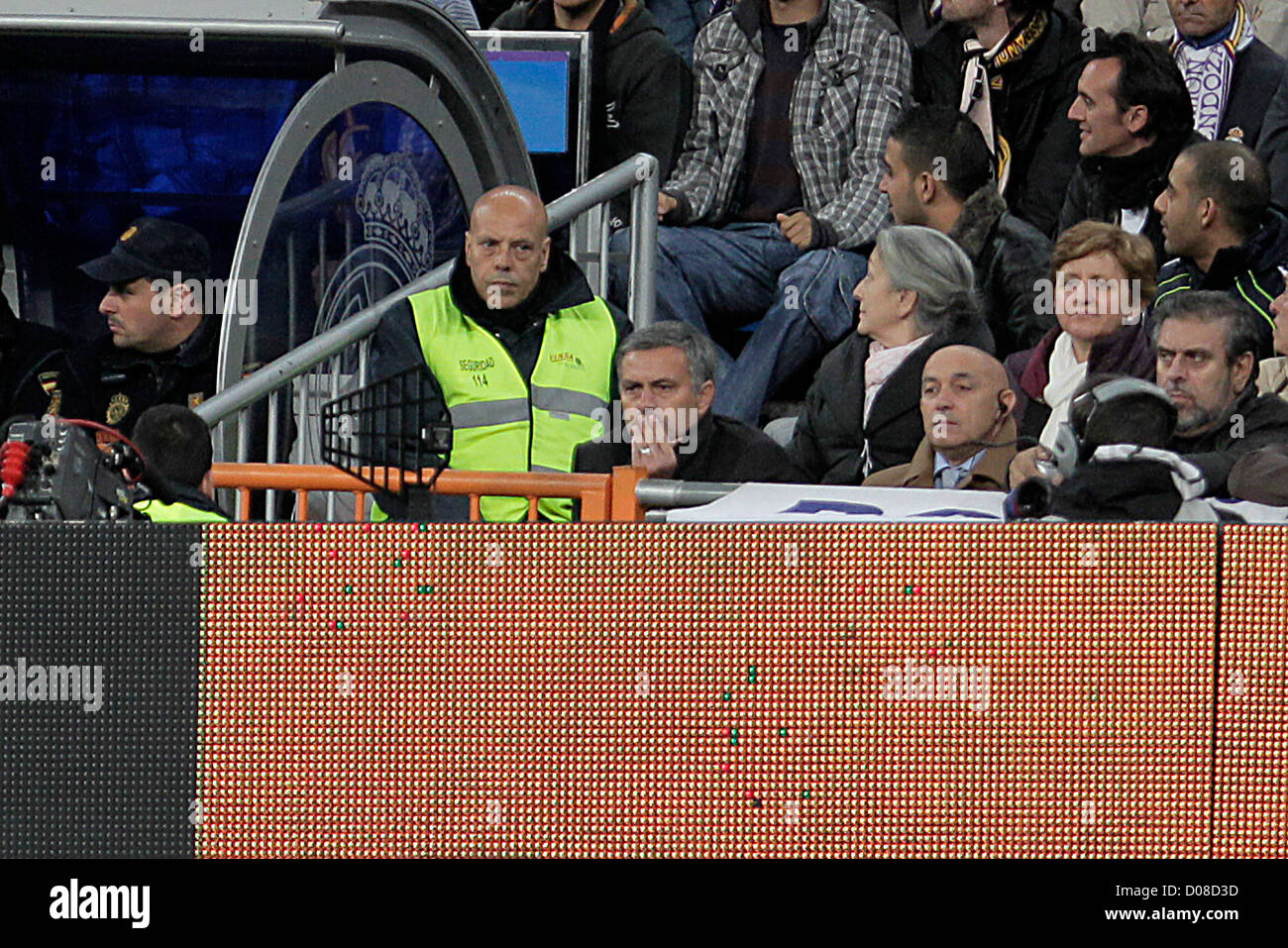 Real Madrid's coach Jose Mourino during King's Cup match. Real Madrid ...
