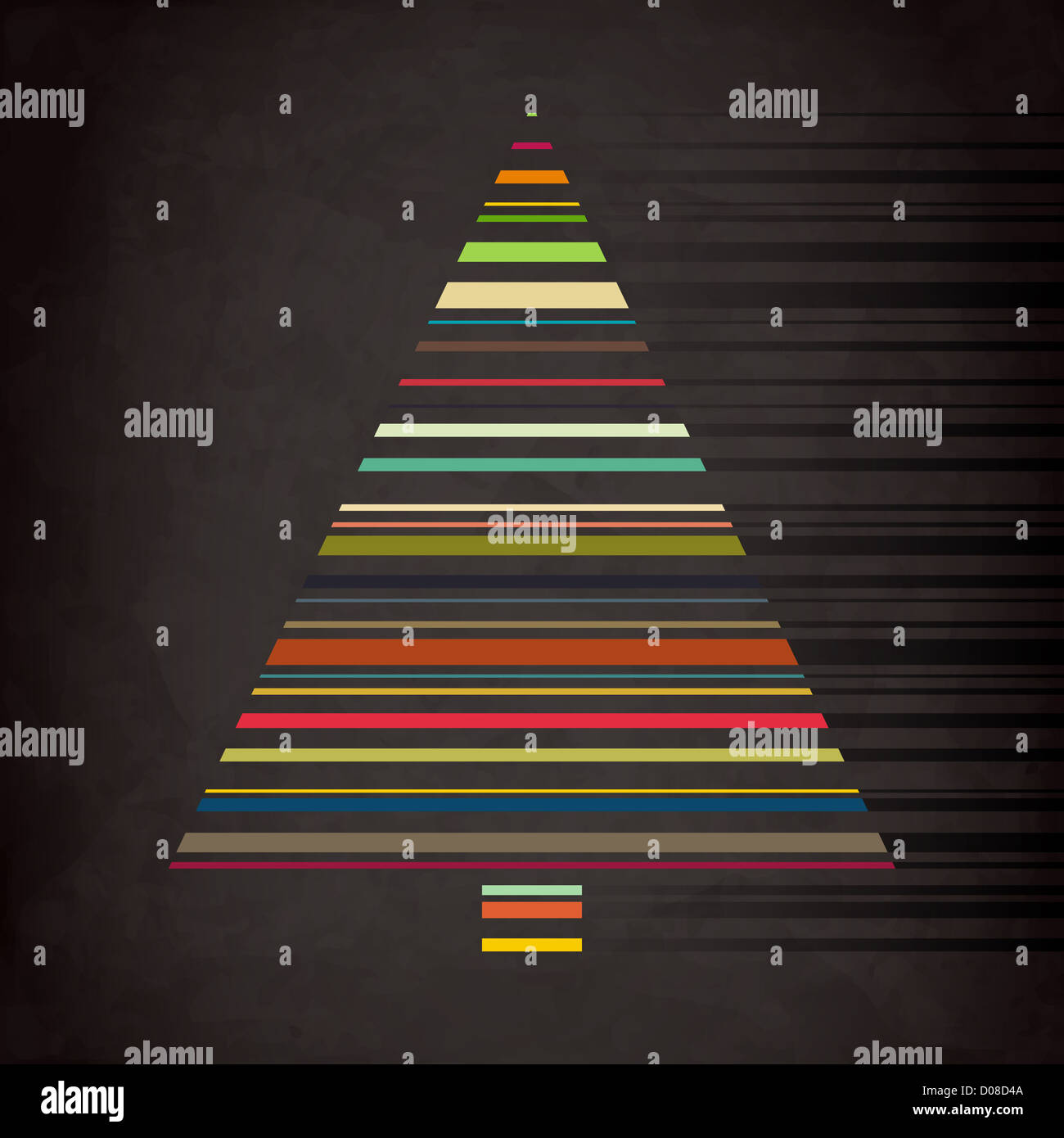 fine royalty free illustration with conceptual bar code tree on retro ...