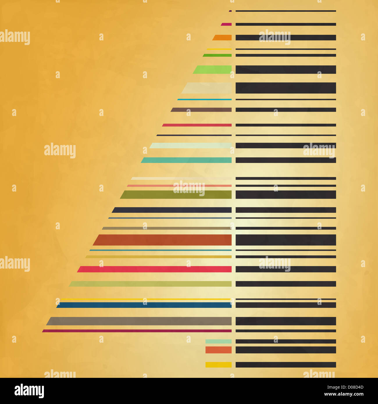 new royalty free illustration with bar code tree on vintage background ...