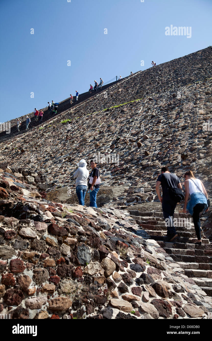 Pyramid of the Sun at Teotihuacan in Mexico Stock Photo - Alamy