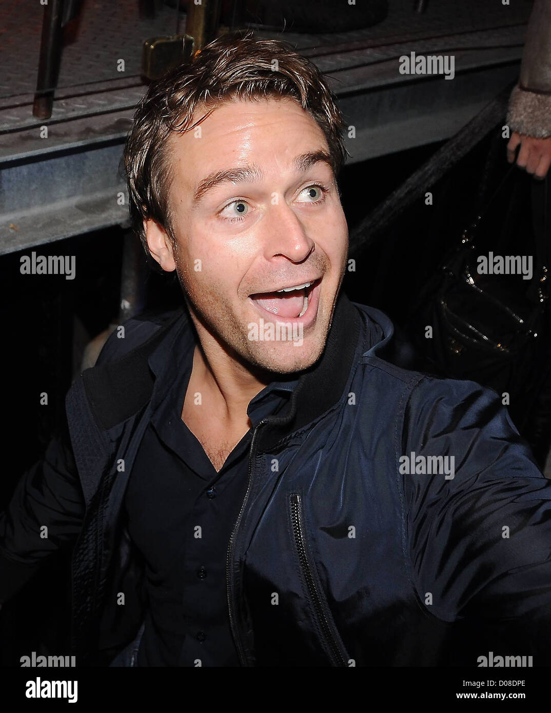 Rob McNaughton, arrive at the launch of Robbie Fox's new nightclub ...