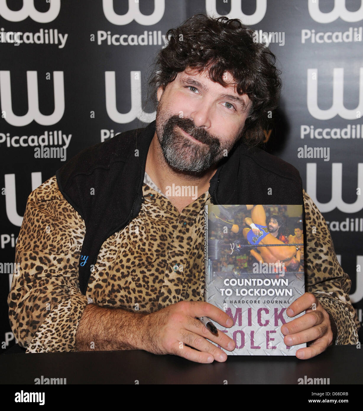 Mick Foley at a book signing of 'Countdown to Lockdown' at Waterstone's ...