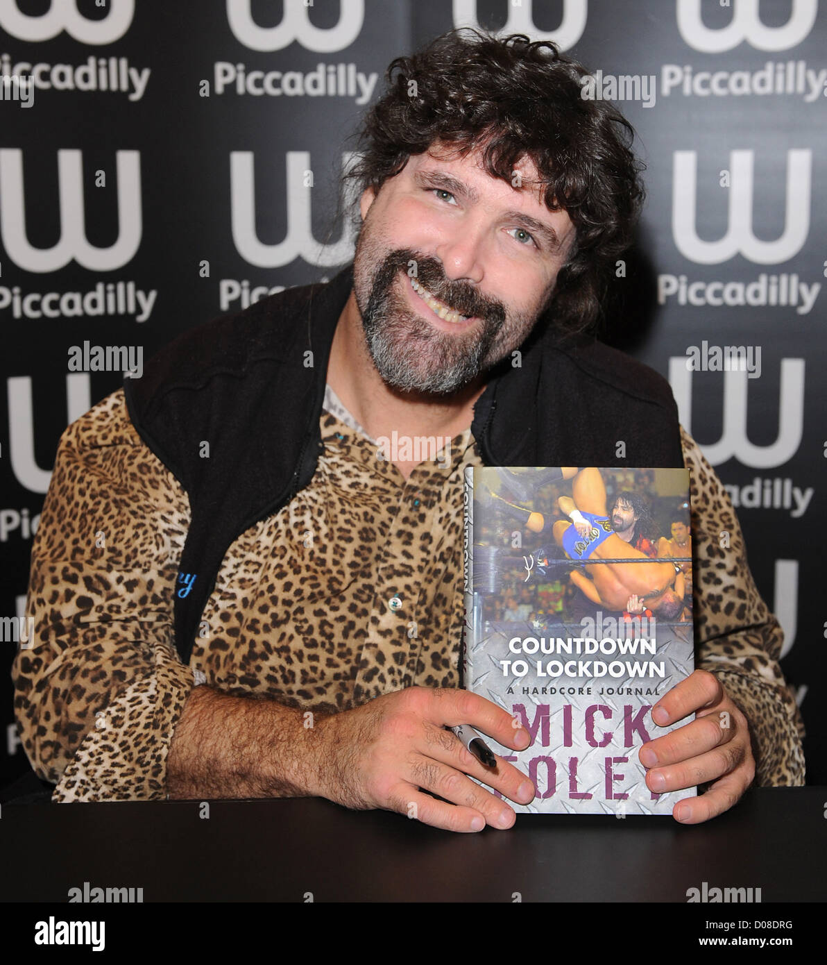 Mick Foley at a book signing of 'Countdown to Lockdown' at Waterstone's ...