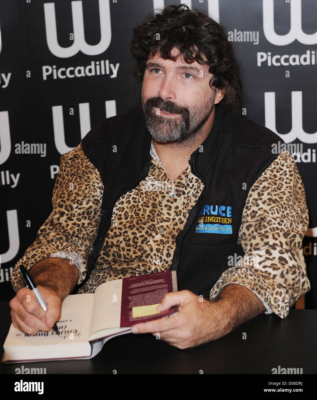 Mick Foley at a book signing of 'Countdown to Lockdown' at Waterstone's ...