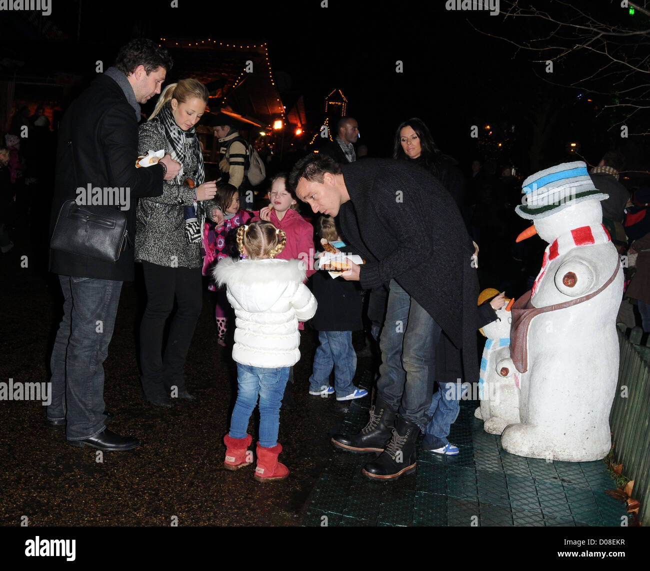 John Terry and Toni Terry with their children Winter Wonderland in Hyde ...