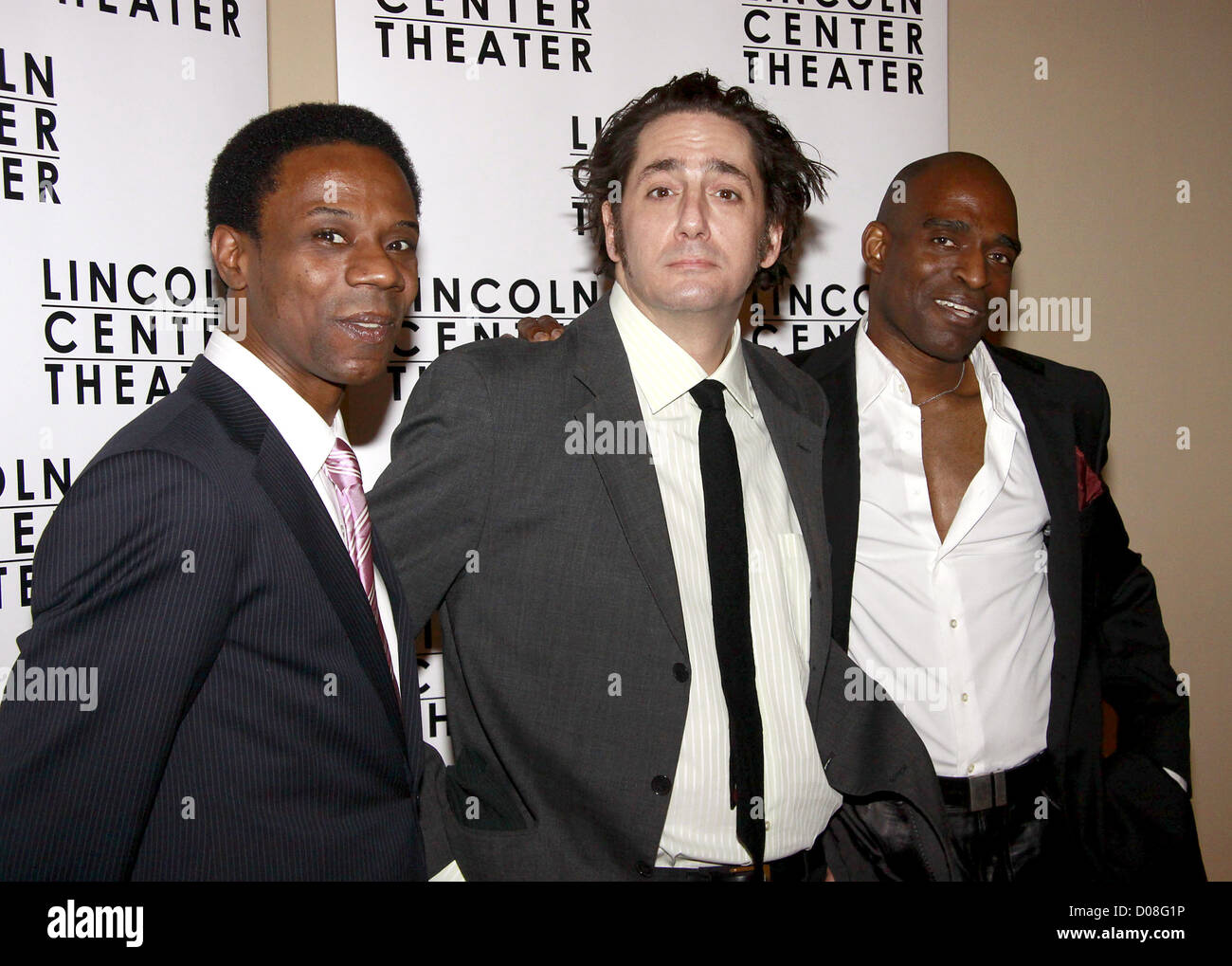 Jerome Stigler, Reg Rogers and Derric Harris Opening night after party ...