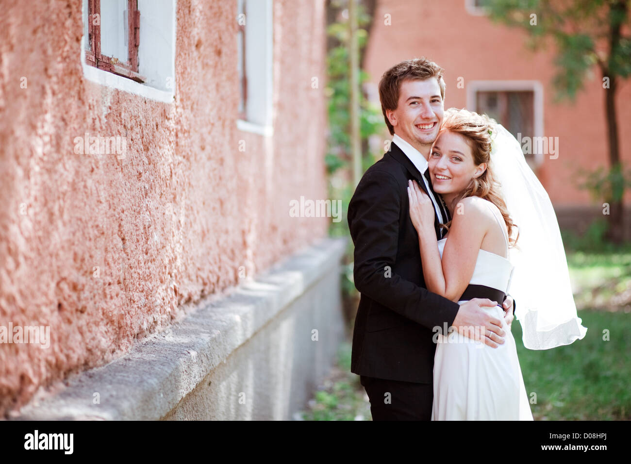 Bride and groom Stock Photo - Alamy