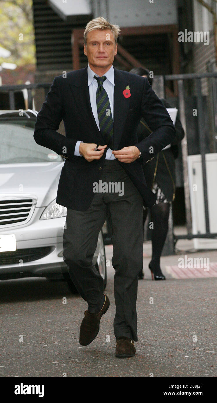 Dolph lundgren outside the itv studios london hi-res stock photography ...