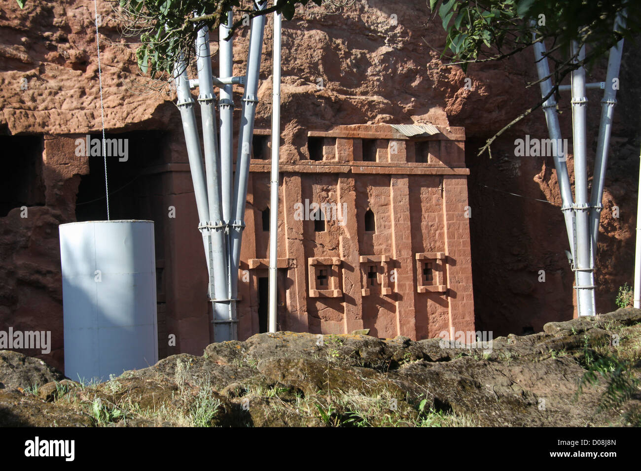 nterior of the Bet Gabriel Rufael (House of Gabriel and Raphael) a ...