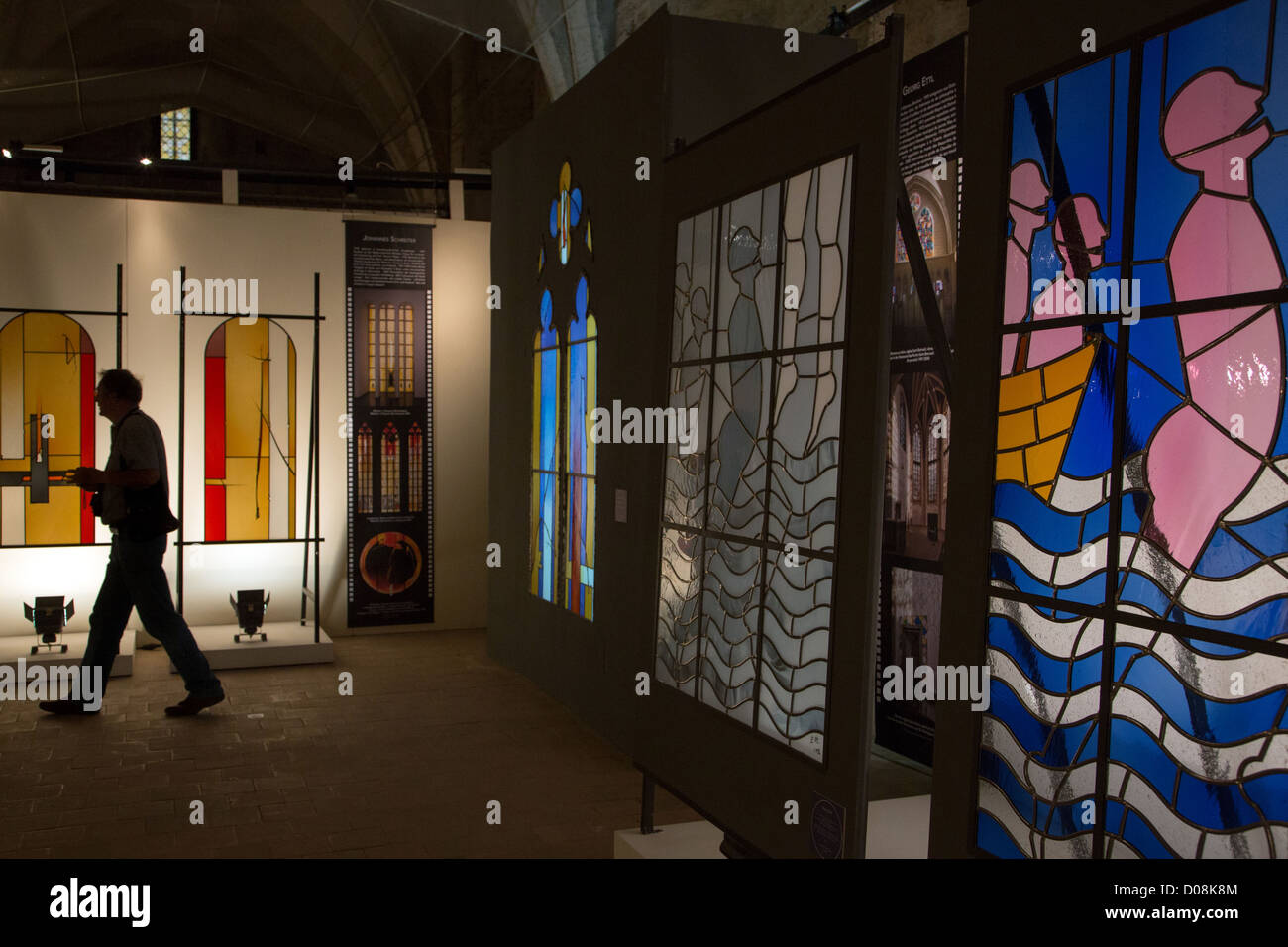 International center for stained glass hi-res stock photography and ...