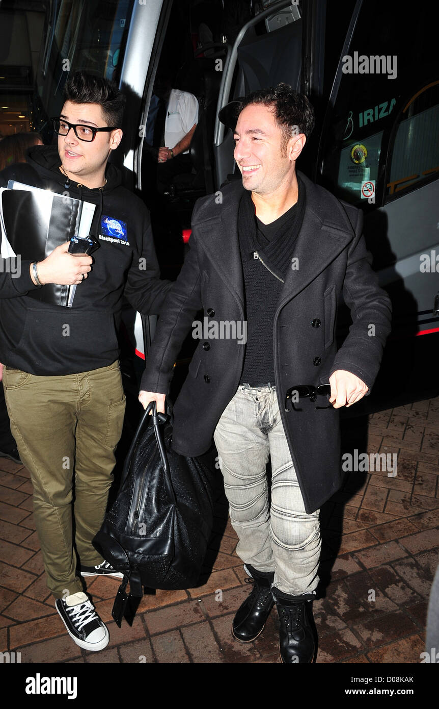 Vincent Simone 'Strictly Come Dancing' stars arrive at Blackpool Tower ...