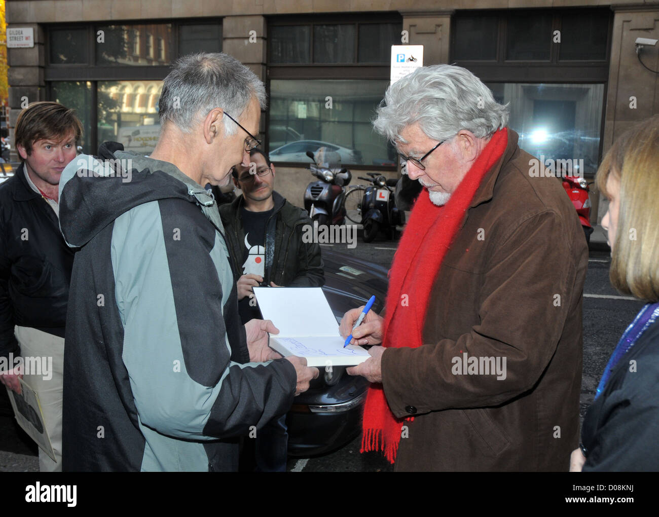 Rolf Harris with his musical instruments Celebrities outside the BBC ...