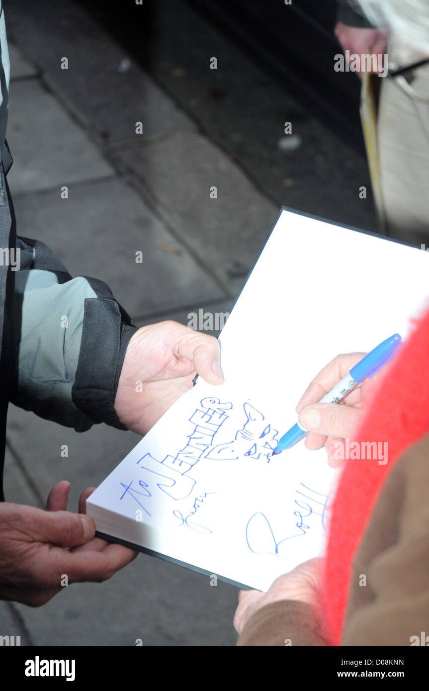 Rolf Harris with his musical instruments Celebrities outside the BBC ...