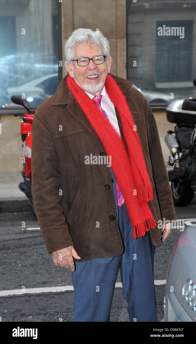 Rolf Harris with his musical instruments Celebrities outside the BBC ...
