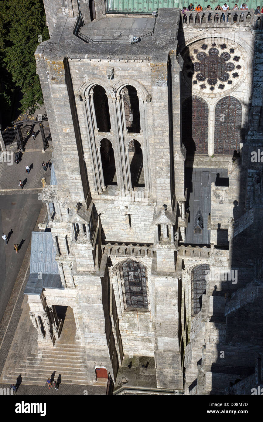 VIEW FROM THE ROOF OF THE CATHEDRAL NOTRE-DAME OF CHARTRES UNESCO WORLD ...